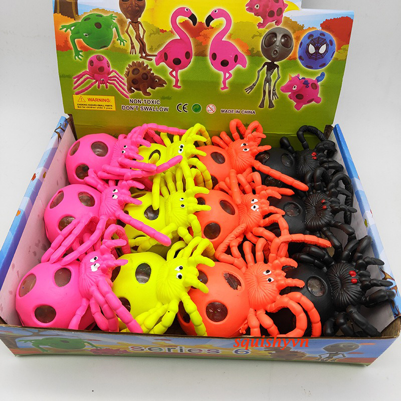 HOT TREND Soft Sesame Spider Crab Squishy Mochi Cute, Cute Stress ...