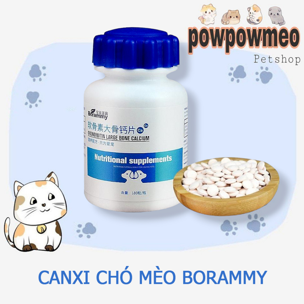 Calcium for dogs and cats BORAMMY vitamins for cats and puppies provide ...