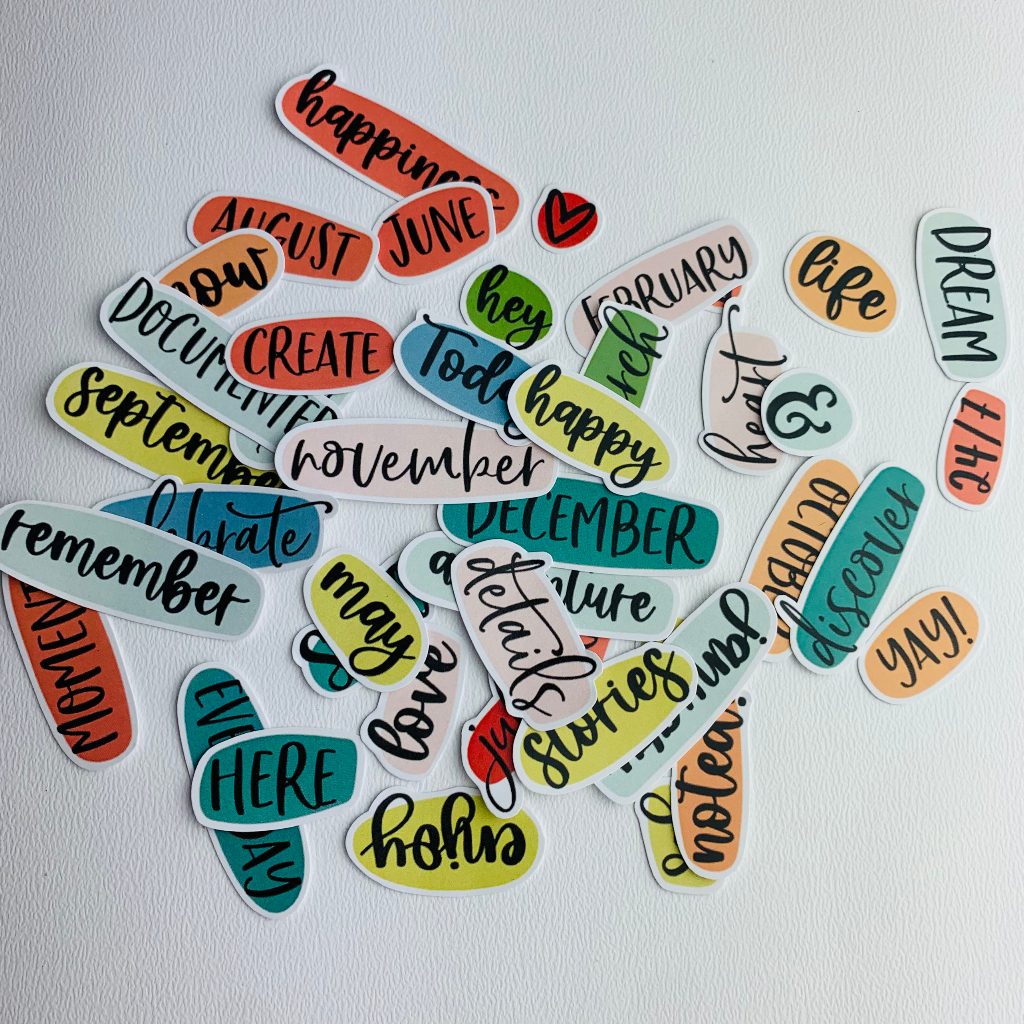 Die cut letter stickers/Pre-cut shop letter stickers used to decorate ...