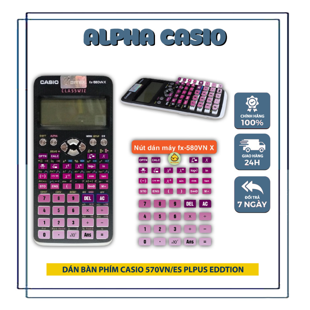 Casio fx 580vnx full purple keyboard sticker | Shopee Philippines