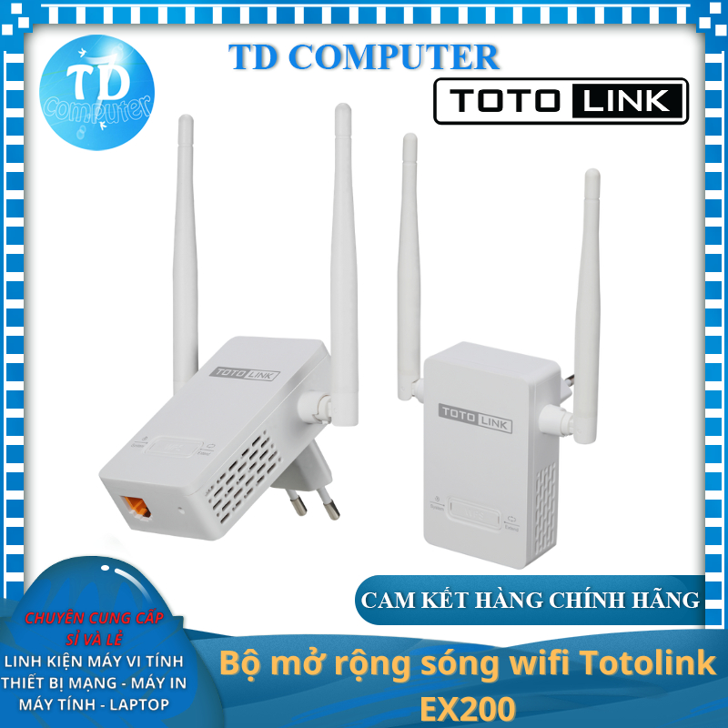 Totolink EX200 wifi extender (N standard/ 300Mbps/ 2 external antennas ...