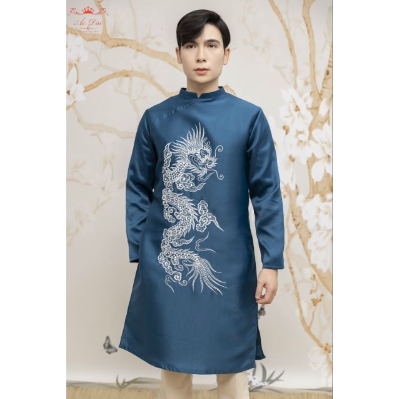 Men's Ao Dai High-Class Design, Masculine And Luxurious Tapta Fabric ...