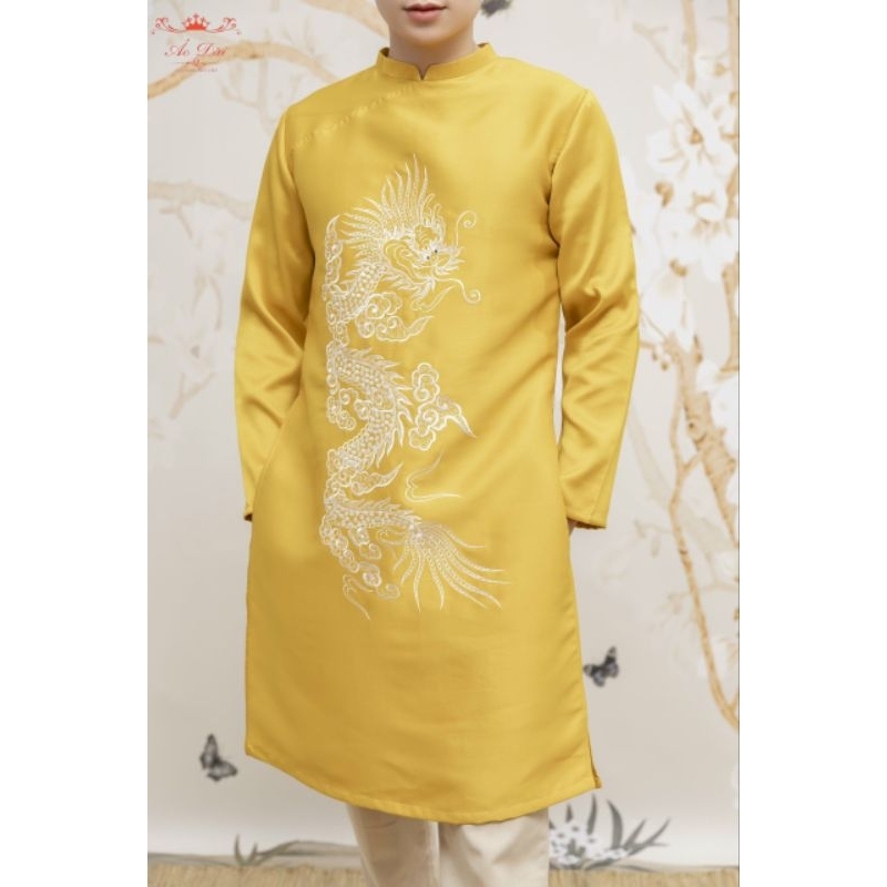 Beautiful Luxury Men'S Ao Dai, High-Class Design, Masculine Tapta ...