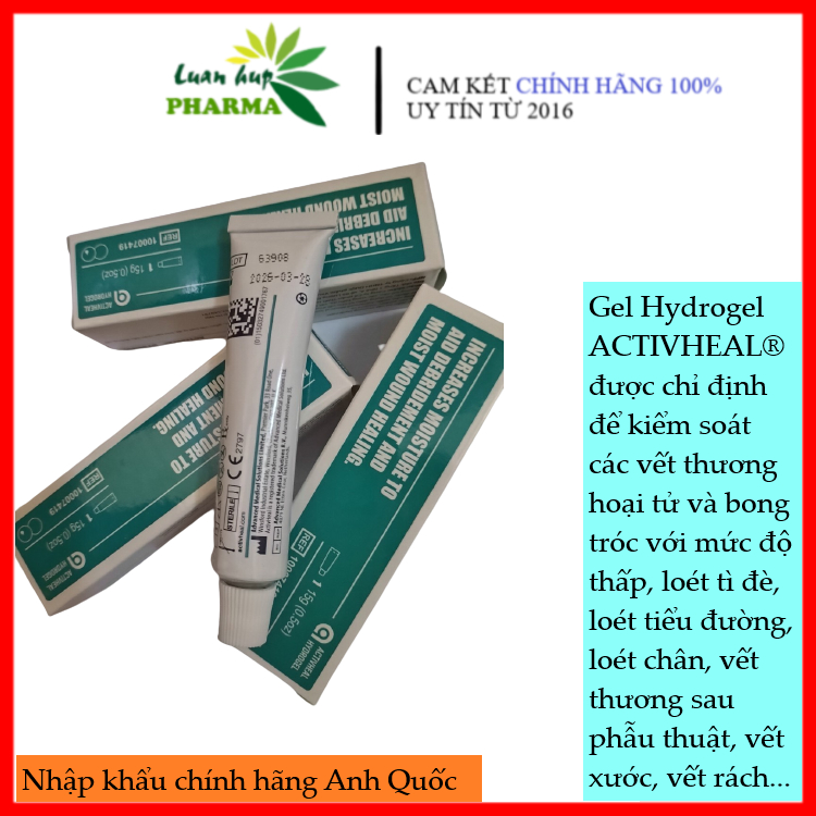 Activheal Hydrogel Gel - Heals open wounds, pressure ulcers, diabetic ...