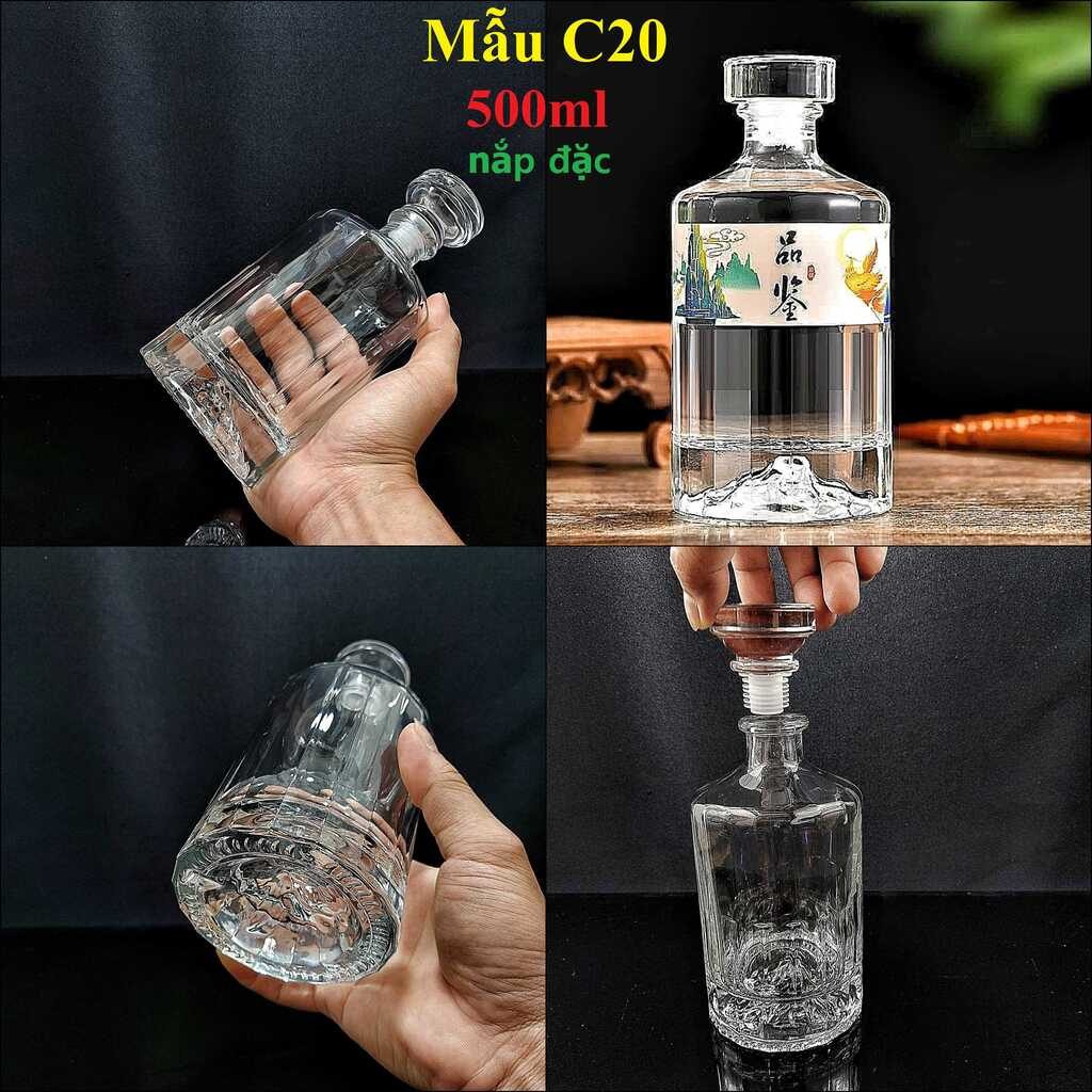 Hibiki model glass 500ML Wine Bottle with solid cap – Beautiful Wine ...