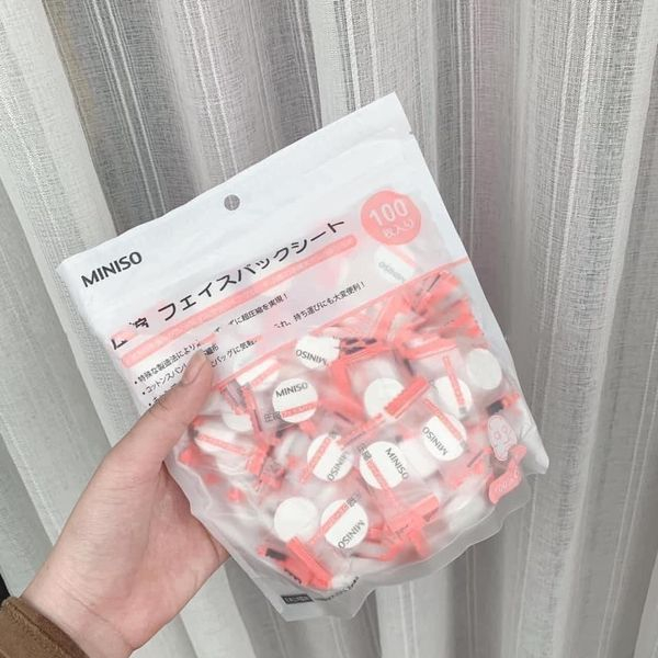 Combo of 100 Miniso Paper Mask Tablets | Shopee Philippines