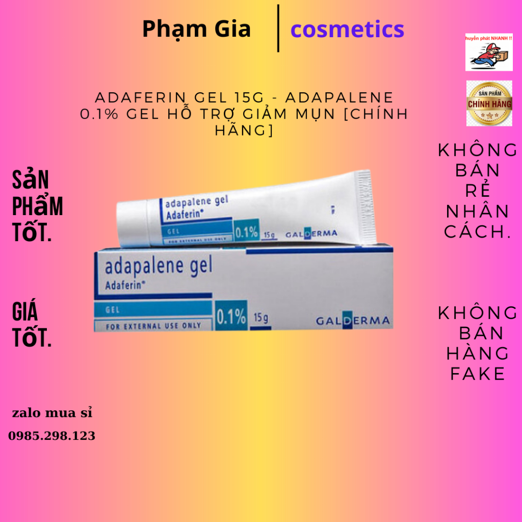 Adaferin Gel 15g - Adapalene 0.1% Acne Reduction Gel [Genuine] | Shopee ...