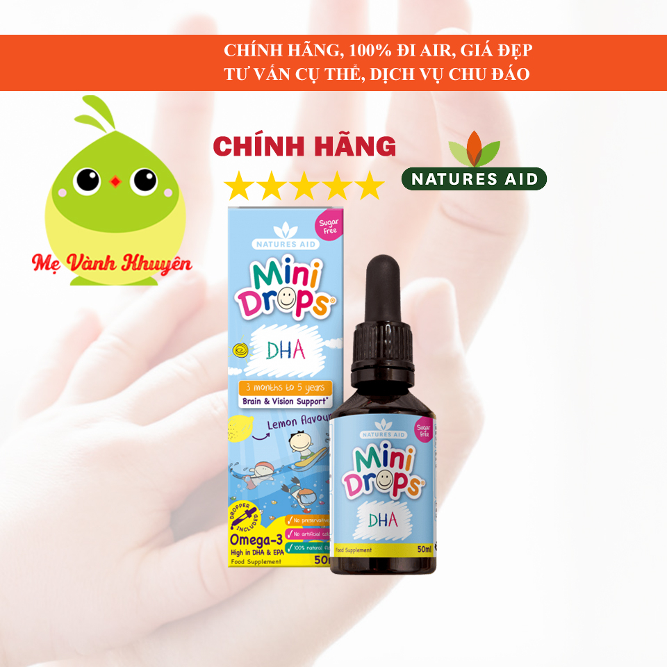 Dha Drops for babies from 3 months old Natures Aid DHA Drops, UK (50ml ...