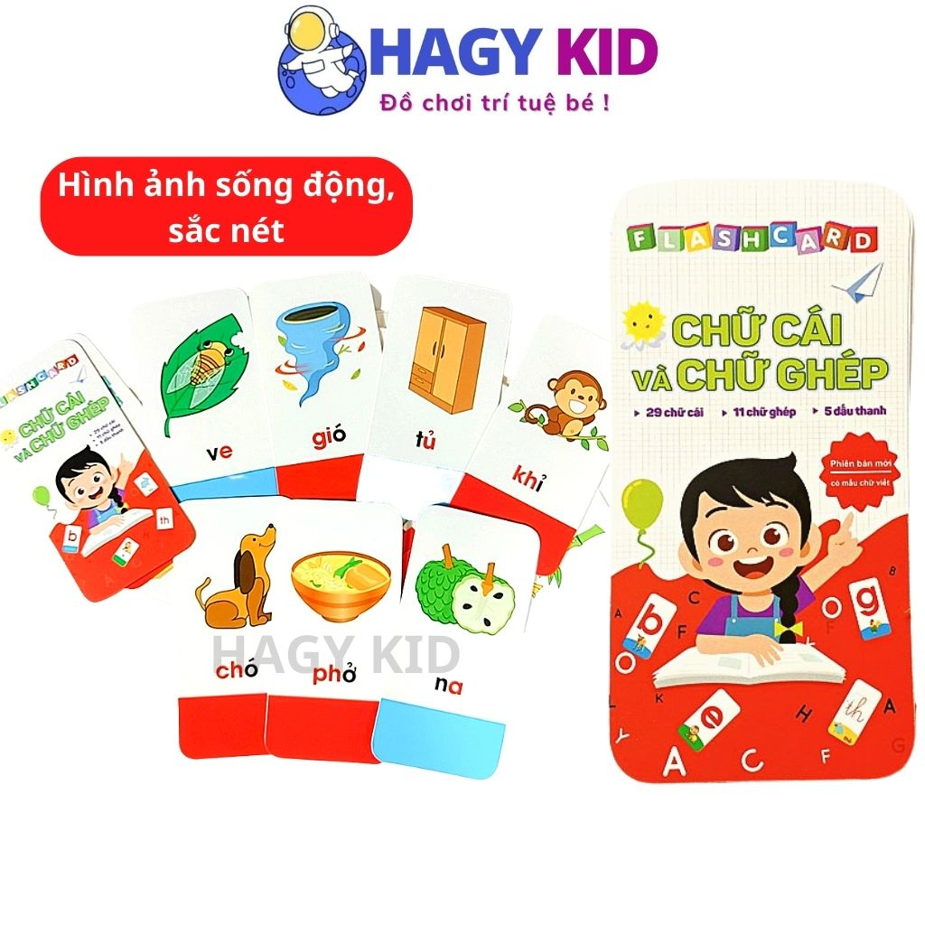 Flashcard set of 42 HagyKid Vietnamese Letters and Digraphs to help ...