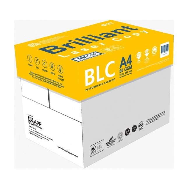A4 Paper (BLC) Brilliant Laser Copy 80 GSM (500 SHEETS) | Shopee ...
