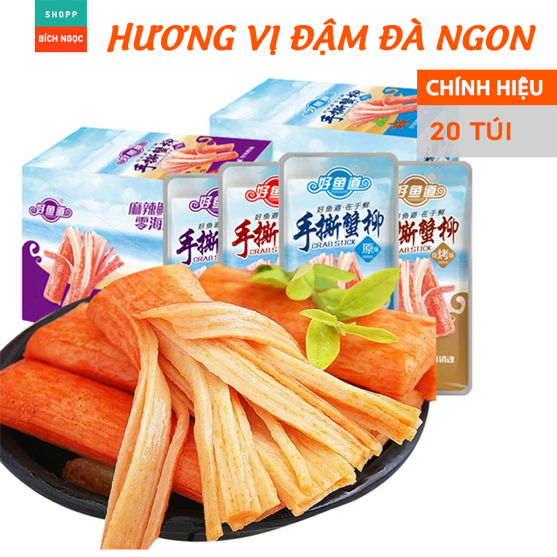 Instant Crab Sticks box of 20 packs, Chinese spicy snacks, Crab fillets ...