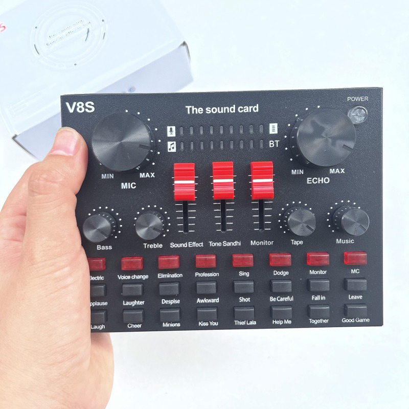 Sound card V8s bluetooth premium version of v8 has great Sound | Shopee ...
