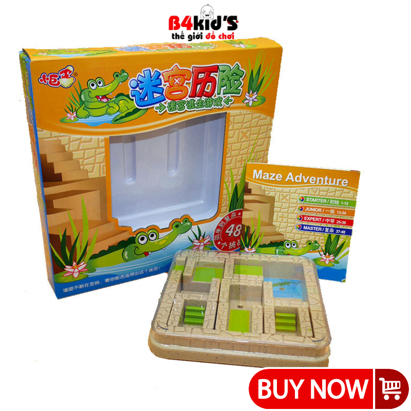 Iq toy escapes curse crocodile maze, smart thinking game 48 challenges ...
