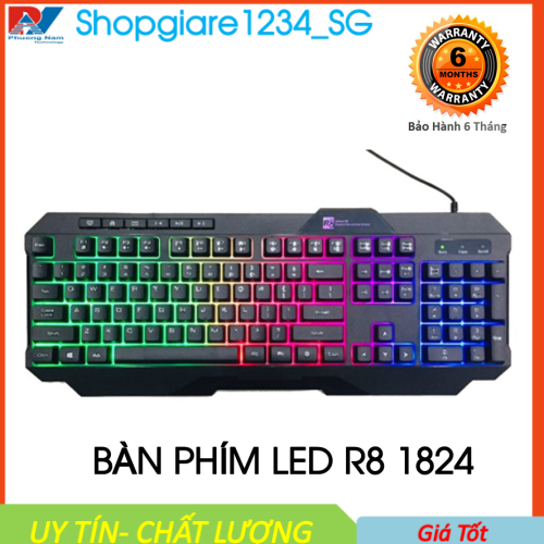 R8 1824 LED RGB Mechanical Gaming Keyboard_For PC, Laptop - 100% ...