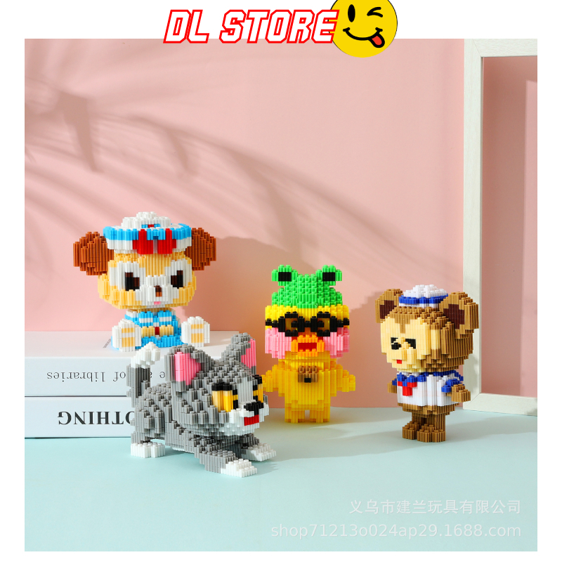 Lego TOM&JERRY cat and mouse character assembly model of fierce ...