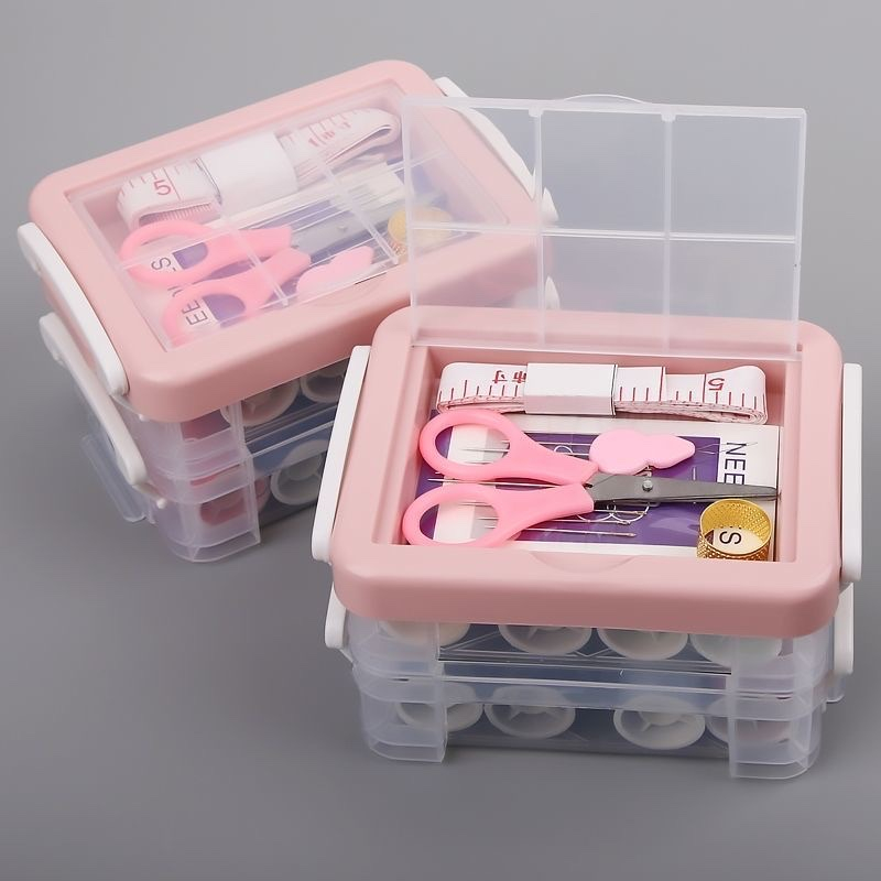 2-layer MULTI-FUNCTIONAL NEEDLE AND THREAD BOX P004 is compact ...