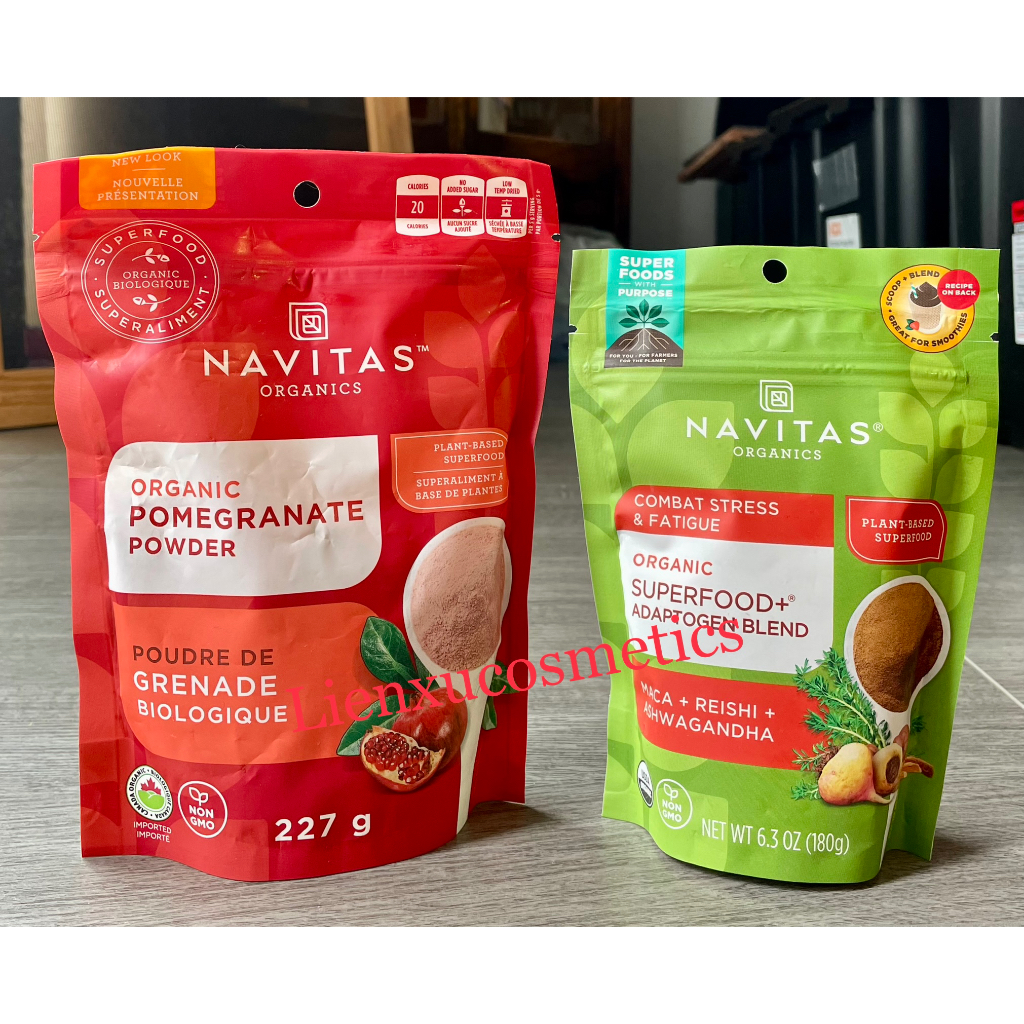 Maca Powder, Indian Ginseng And Navitas Organic reishi Mushroom 180g ...