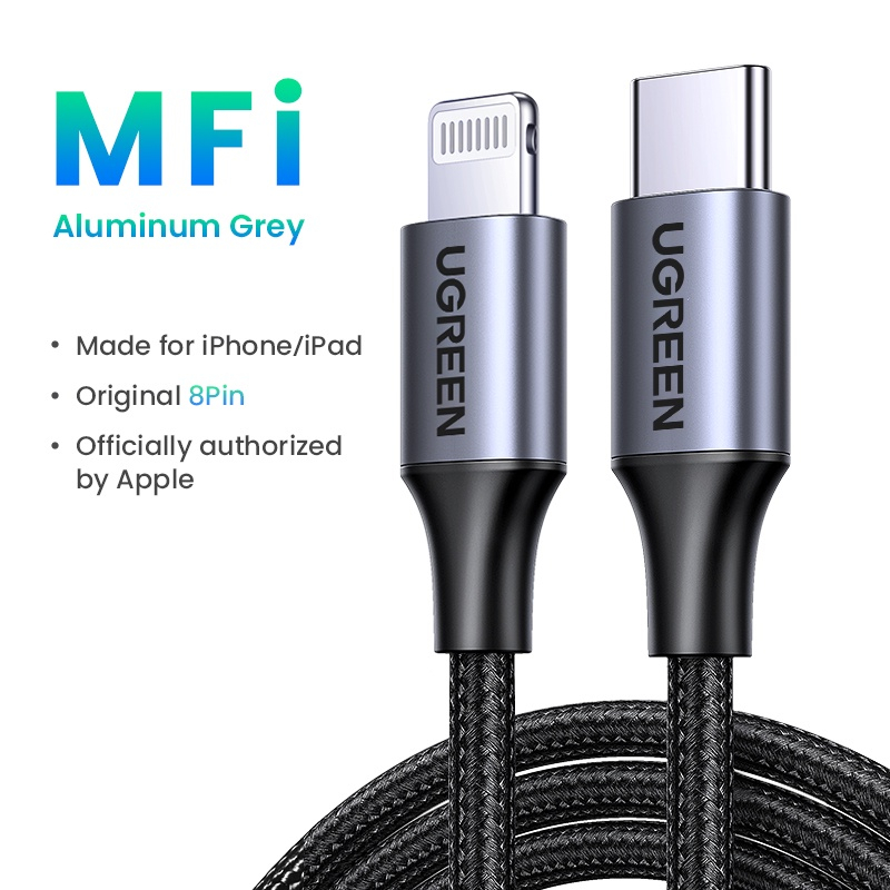 Ugreen 60759 - LDSTORES Type C to L charging cable 1m long | Shopee ...