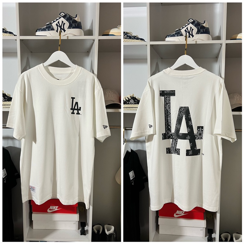 (Auth) - New Era Logo LA Heavy Cotton White T-Shirt | Code: 12715360 ...