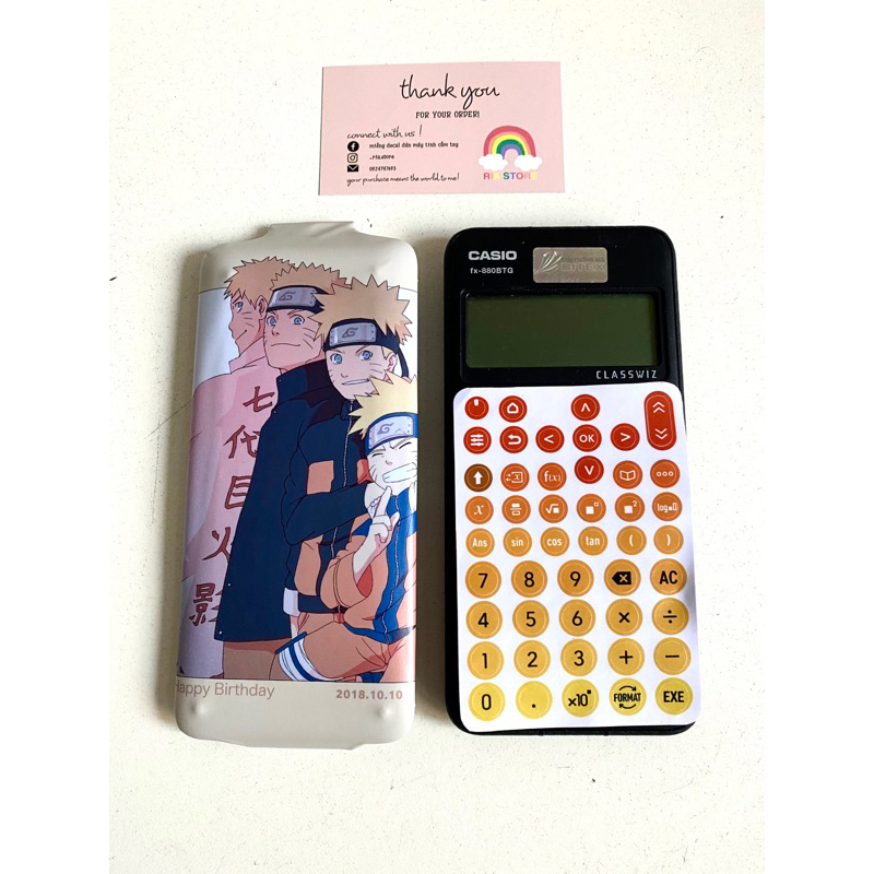 Naruto sticker to decorate casio 880 calculator | Shopee Philippines