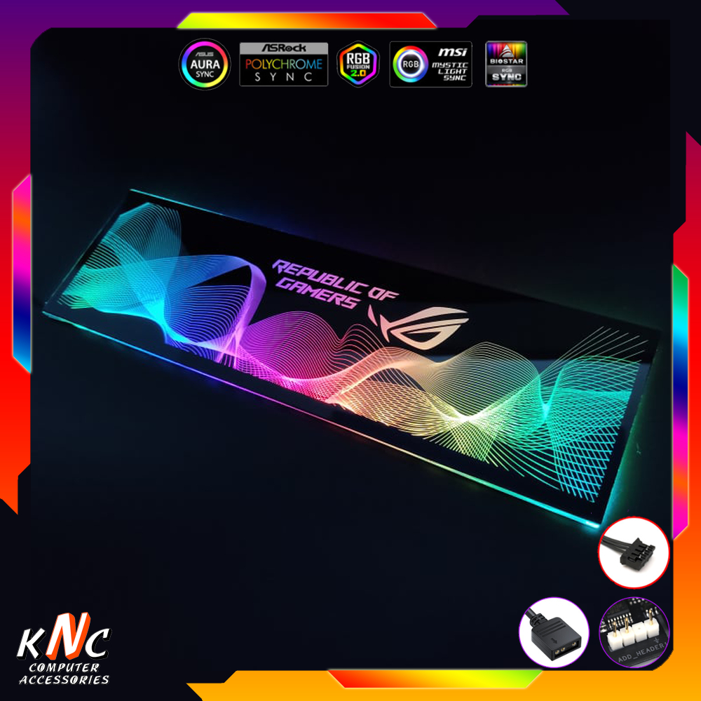 Rog Led 5v ARGB Power Cover Extremely Synchronous Waves Coolmoon Tomato ...