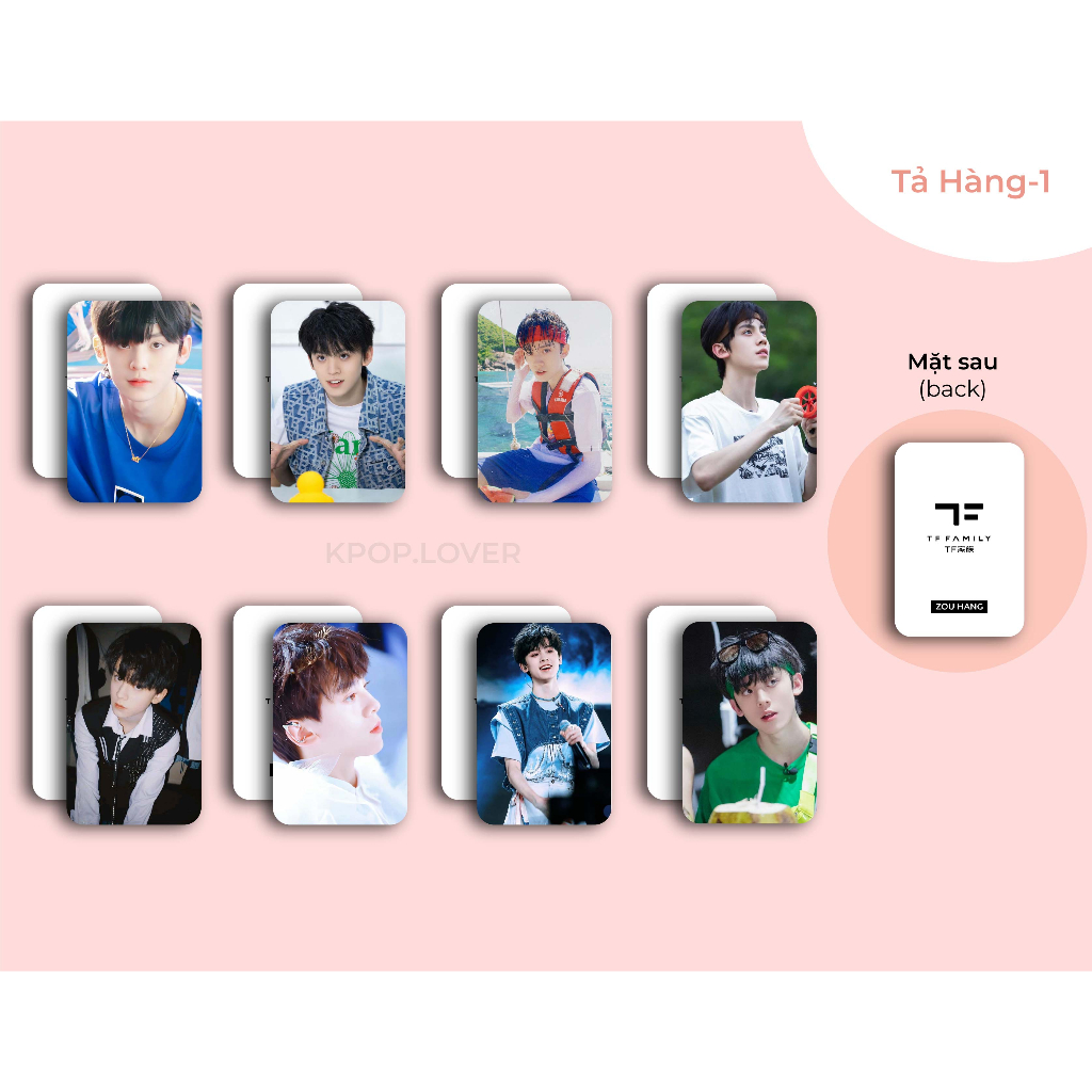Set OF 8 CORNERED CARD Ta Hang - TF Family (TF Family) | Shopee Philippines