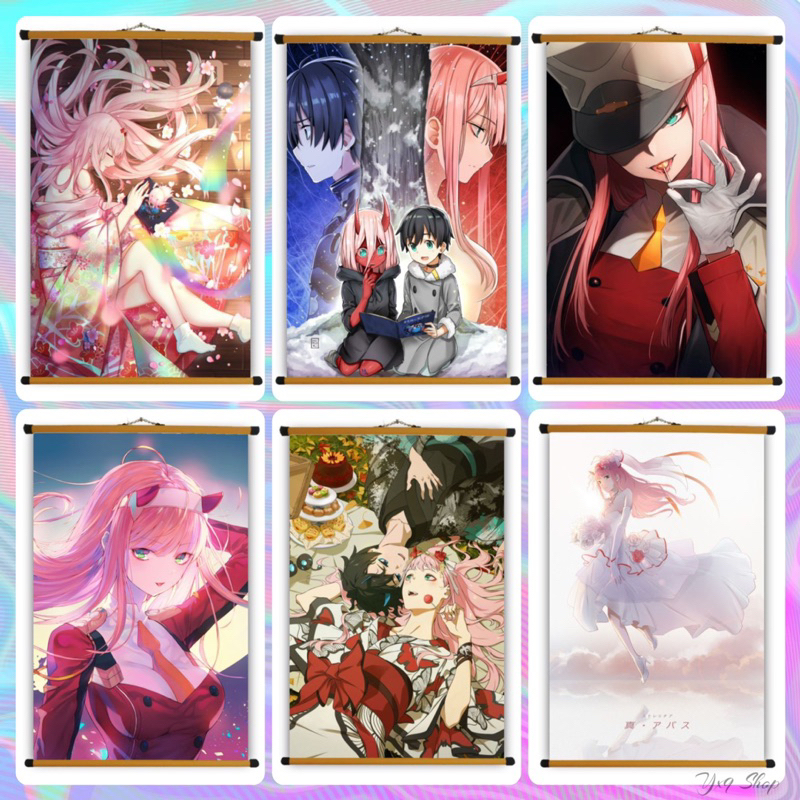 Zero Two Anime Darling In The Franx Fabric Poster | Shopee Philippines