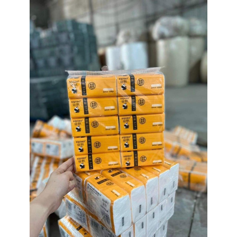 Set of 10 packs of SIPIAO 3-layer tissue paper, 300 sheets/pack of ...