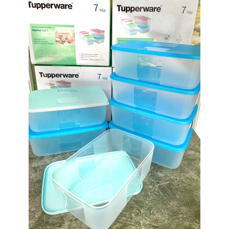 Genuine PRODUCT - Convenient 1.5l Tupperware freezer box with purple ...