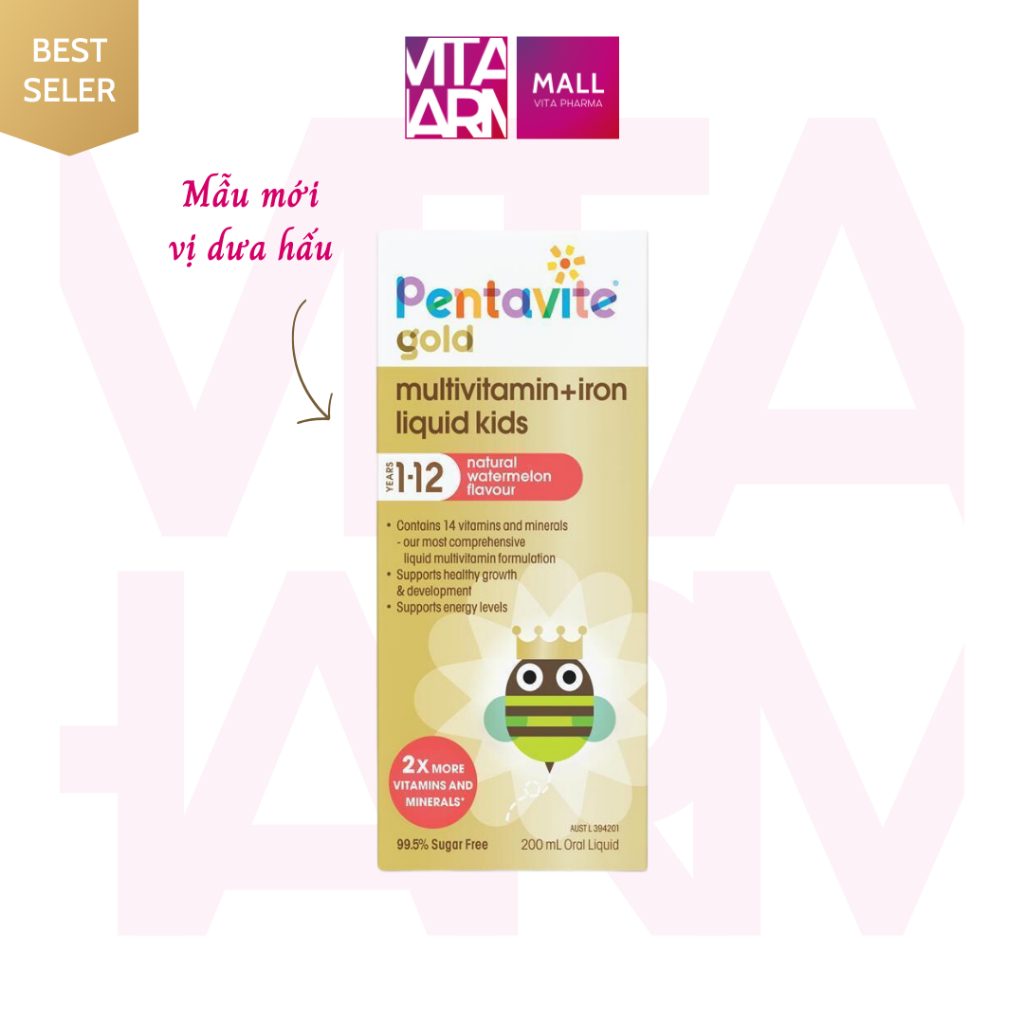 Pentavite Multivitamins combined with Iron for children 1-12 years old ...