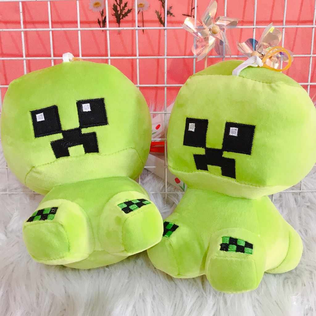 Very Beautiful Minecraft Creeper Teddy Bear Size 30cm - Minecraft ...
