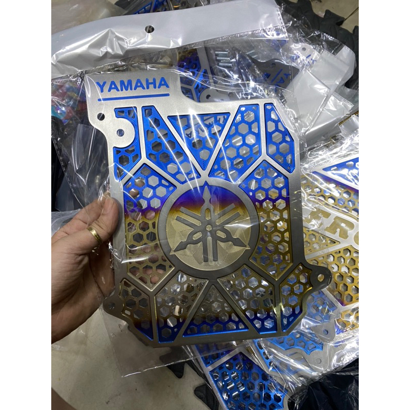 Titanium water tank cover gr5 nvx radiator cover yamaha aerox | Shopee ...