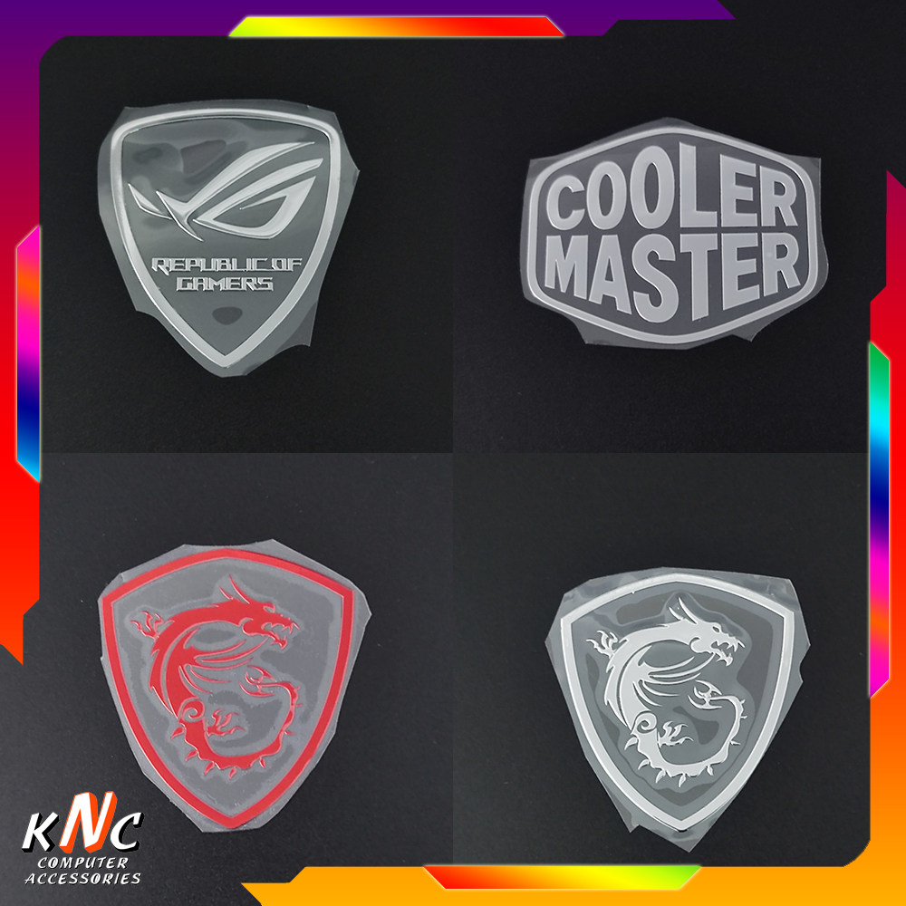 Rog MSI CoolerMaster Gaming Logo Pattern Computer Decoration Sticker ...
