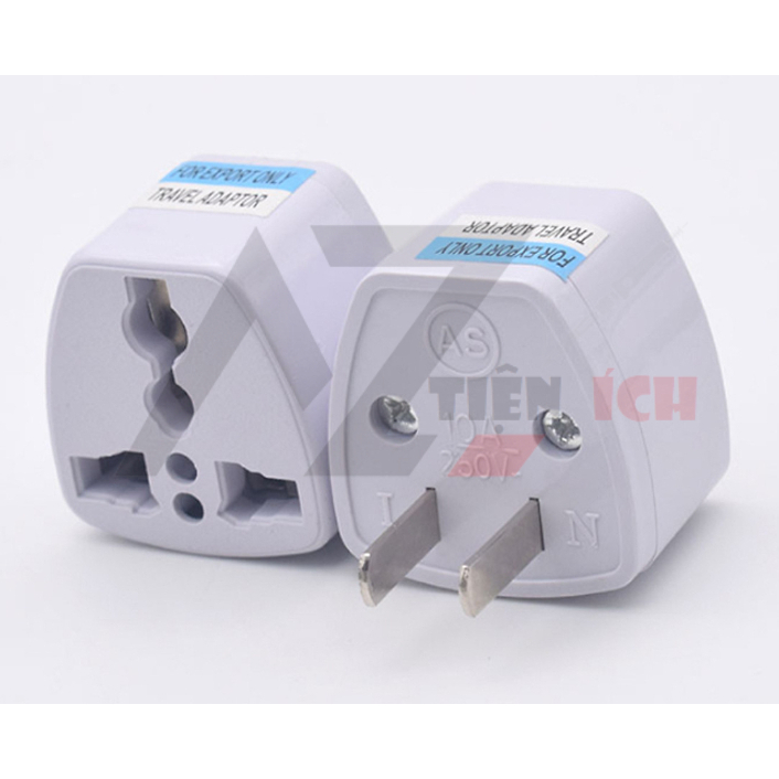 3-pin To 2-Pin Power Adapter Socket In White 220V, Converter Jack ...