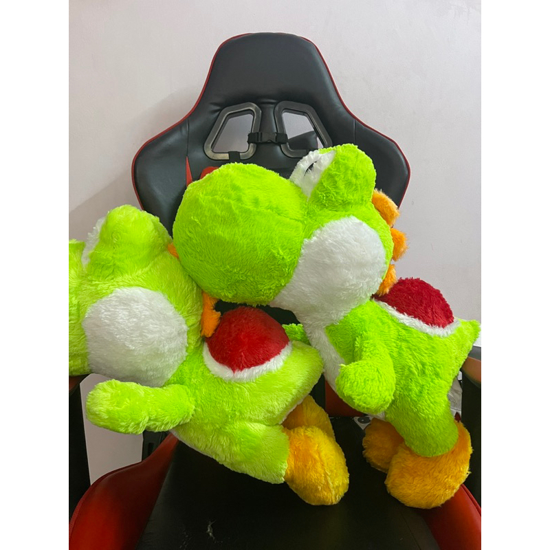 Super Mario Teddy Bear - Furry Yoshi | Shopee Philippines