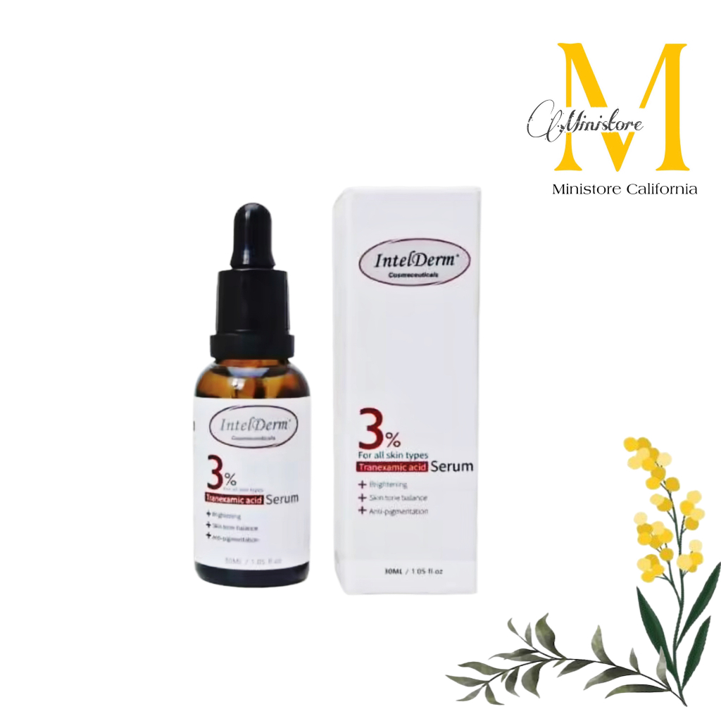 Intelderm TRANEXAMIC ACID 3% Serum - Brightening Skin Serum, Matte Skin ...