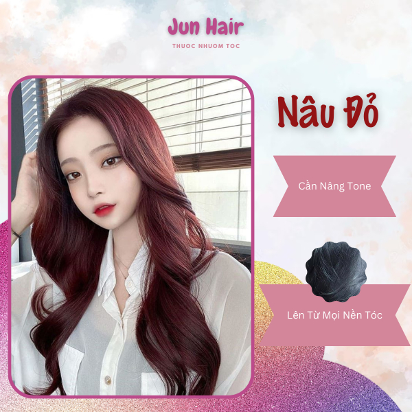 Red BROWN Hair Dye Combo Dye At Home Without Bleaching (Includes Oxygen ...