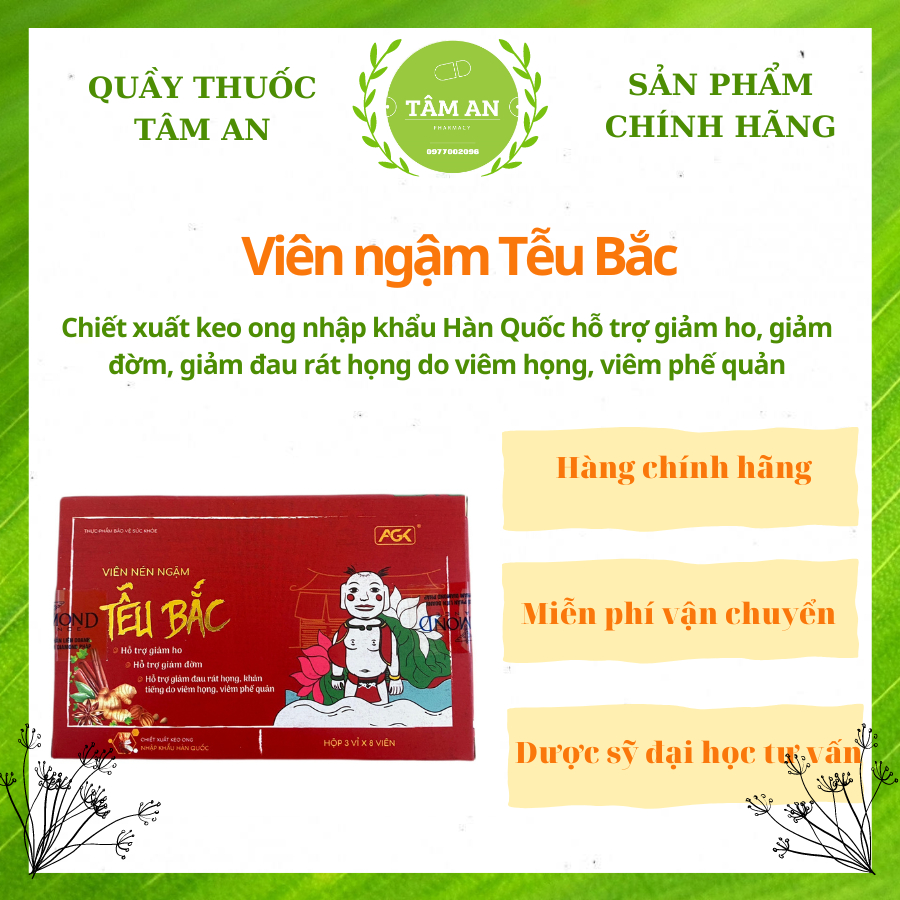 Teeu Bac cough lozenges - Korean propolis extract helps reduce dry ...