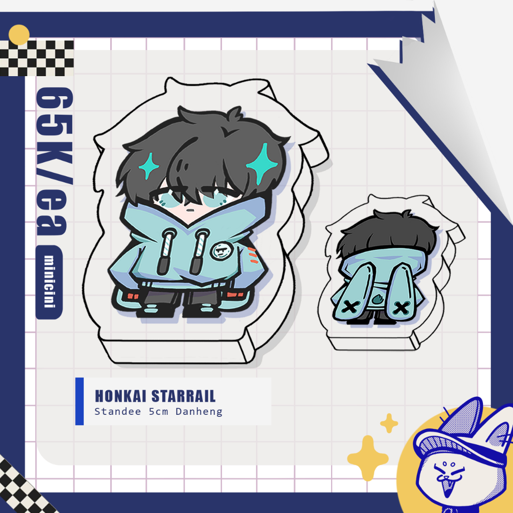 Double-sided Standee - no base - Honkai Star Rail (Danheng/Blade ...