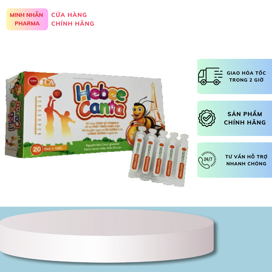 Hebee CANTA - Box of 20 tubes x 10 ml - Supplement calcium and vitamin ...