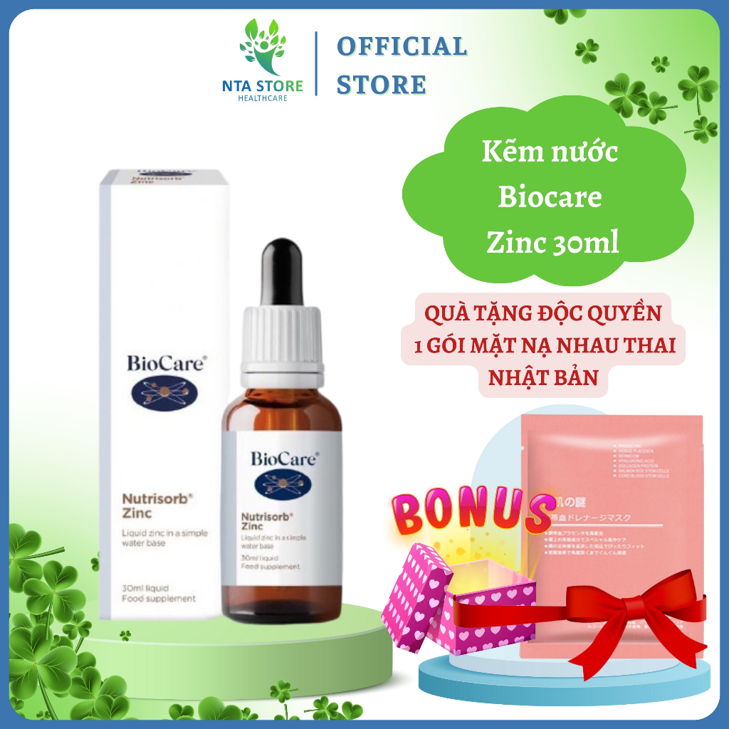Biocare Nutrisorb ZinC Plus Ascorbate liquid ZinC (30ml), Bio care ZinC ...