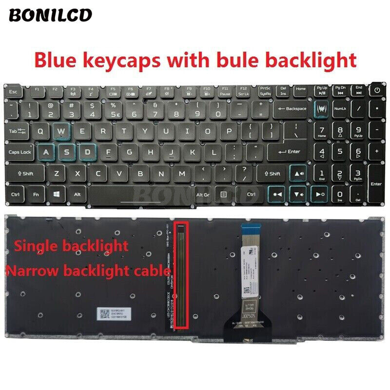 ACER Nitro 5 laptop keyboard AN515-56 AN515-57 AN515-45 AN517-54 AN517 ...