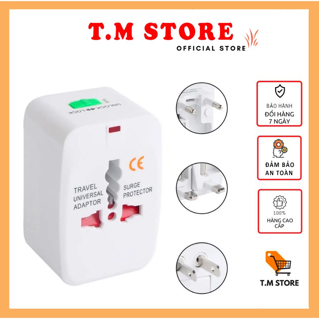 4-in-1 multi-purpose power outlet converts Korean, Japanese, and ...