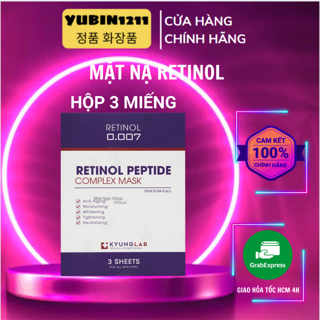 Kyung Lab Peptide Retinol Peptide Skin Renewal Mask 25ml Box of 3 ...
