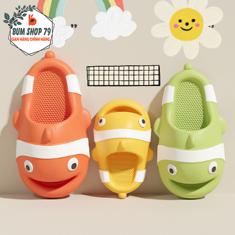 Funny and cute Nemo clownfish cartoon cross-strap sandals for men and ...