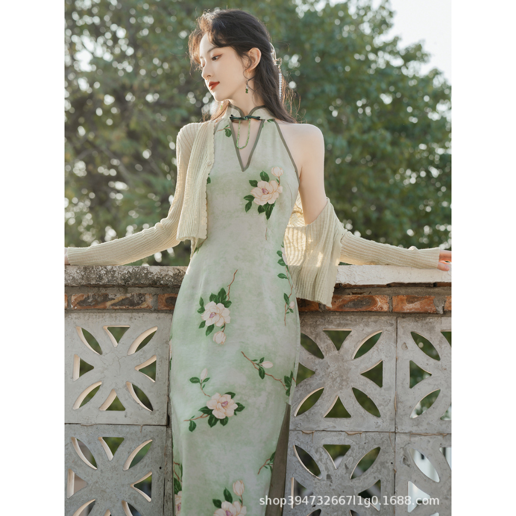 Innovative cheongsam Chinese cheongsam dress Chinese hanfu long ...