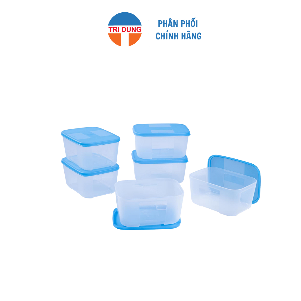 Basic SET Of Box SET 6 Box 650ml Supperware Genuine Goods - Virgin Plastic, Safe For Health ...