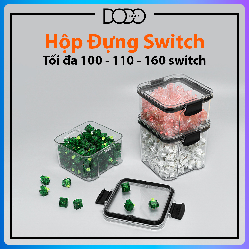 Transparent Plastic Mechanical Keyboard switch Jar With Up To 110 ...