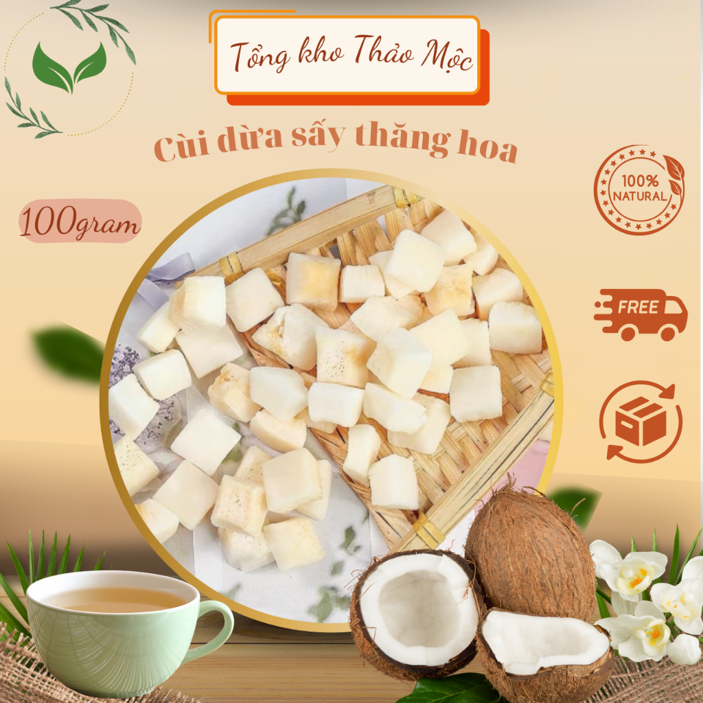 Sublimated Dried Coconut Pulp, 100g Bag Suitable For Baking Or Cooking ...