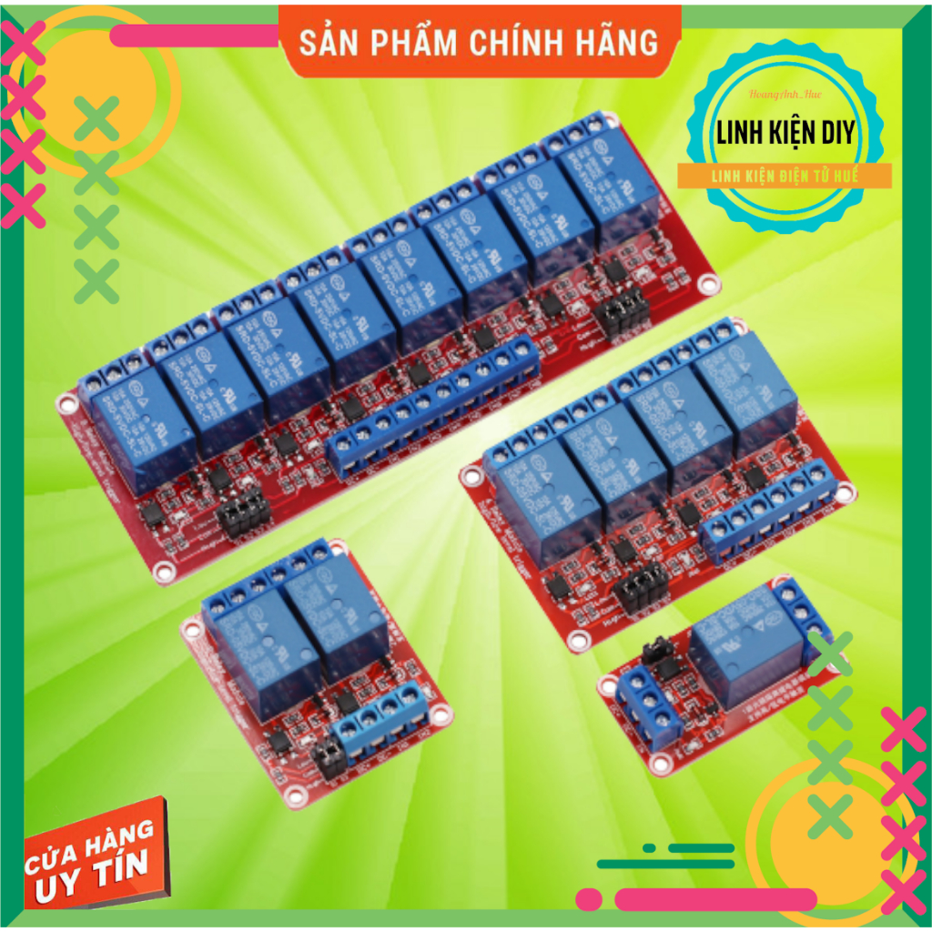 5v/12v/24v 1/2/4 Channel High and Low Level Relay Control Relay Module ...